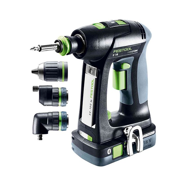 Perceuse-visseuse - FESTOOL C18 HPC 4,0 I-Set 577617 - 18 V Li-ion